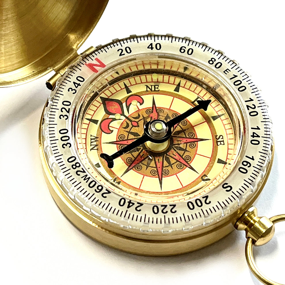 Orbit Brass Pocket Compass – The Compass Store