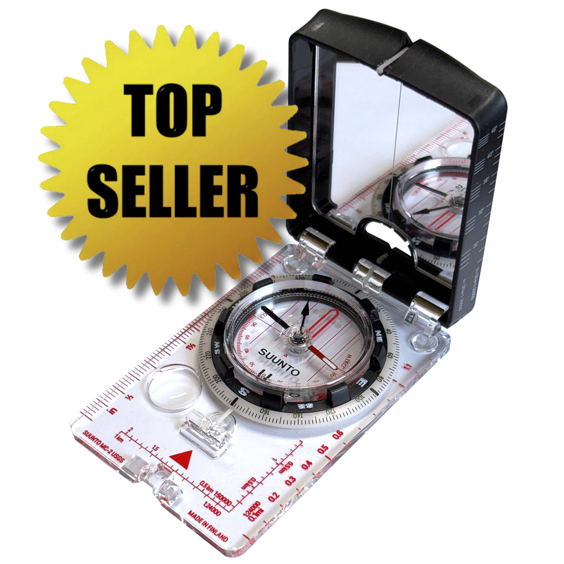 MC-2 Sighting Mirror Compass – The Compass Store